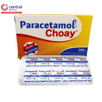 Thuốc Paracetamol choay 500mg - Thuốc giảm đau hạ sốt hiệu quả cao