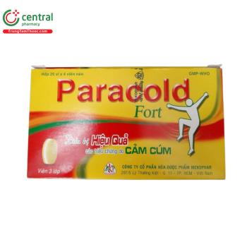 Thuốc Paracold Fort giúp điều trị viêm mũi dị ứng, nghẹt mũi, sổ mũi