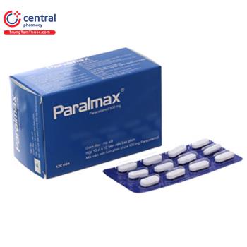 [CHÍNH HÃNG] Thuốc Paralmax 500mg viên nén - Giúp giảm đau, hạ sốt