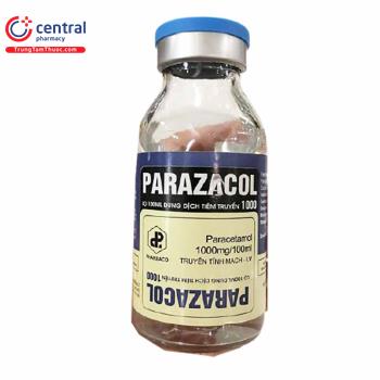 [CHÍNH HÃNG] Dung dịch tiêm truyền Parazacol 1000 giảm đau, hạ sốt