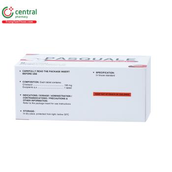 Thuốc Pasquale 100mg - Điều trị các triệu chứng thiếu máu cục bộ