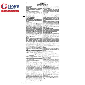 Thuốc Pataday: Công dụng, liều dùng, chống chỉ định