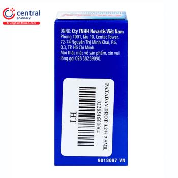 Thuốc Pataday: Công dụng, liều dùng, chống chỉ định