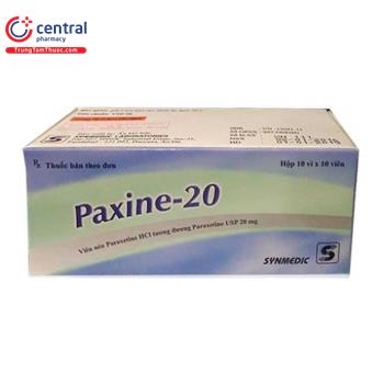 [CHÍNH HÃNG] Thuốc Paxine-20 có tác dụng trong bệnh trầm cảm hiệu quả