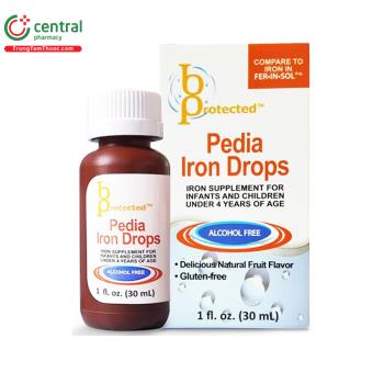 Thuốc Pedia Iron Drops - Bổ máu, ngừa thiếu máu do thiếu sắt cho trẻ