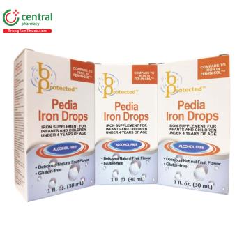 Thuốc Pedia Iron Drops - Bổ máu, ngừa thiếu máu do thiếu sắt cho trẻ