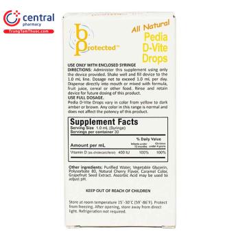 Thuốc Pedia D Vite Drops: liều dùng, cách dùng, giá bán
