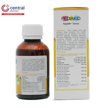 Pediakid Appétit-Tonus: Tác dụng, cách dùng - liều dùng