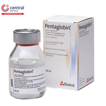 Thuốc Pentaglobin 50ml: điều trị nhiễm trùng nặng, hỗ trợ miễn dịch