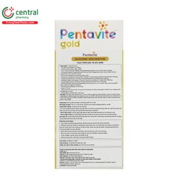 Thuốc Pentavite Gold Multivitamin+Iron Liquid Kids giúp bổ sung vitamin ...