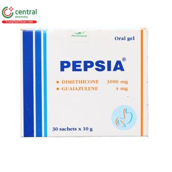 Thuốc Pepsia dạng gel làm giảm đầy hơi, ợ chua, ợ nóng