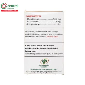 Thuốc Pepsia dạng gel làm giảm đầy hơi, ợ chua, ợ nóng