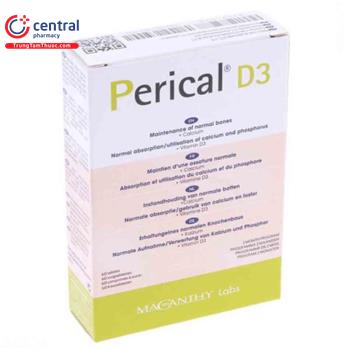 Thuốc Perical D3 bổ sung Calci và D3 cho cơ thể, giúp xương chắc khỏe