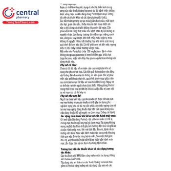 [CHÍNH HÃNG] Thuốc Peritol 4mg hộp 100 viên trị viêm da, dị ứng tốt