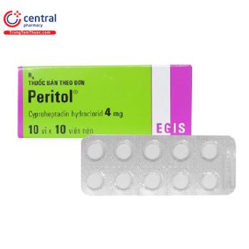 [CHÍNH HÃNG] Thuốc Peritol 4mg hộp 100 viên trị viêm da, dị ứng tốt