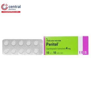 [CHÍNH HÃNG] Thuốc Peritol 4mg hộp 100 viên trị viêm da, dị ứng tốt