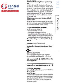 [CHÍNH HÃNG] Thuốc Peritol 4mg hộp 100 viên trị viêm da, dị ứng tốt