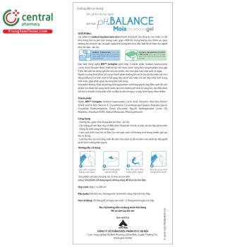 Gel bọt vệ sinh pH.Balance Mois Intimate Gel làm sạch, dưỡng ẩm, khử ...