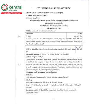 Thuốc Phazandol 500mg: Giảm đau - hạ sốt nhanh chóng, hiệu quả