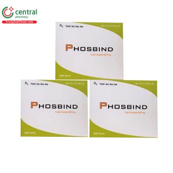 Thuốc Phosbind 667mg - điều trị và kiểm soát lượng phosphat máu