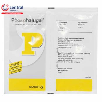[CHÍNH HÃNG] Thuốc Phosphalugel điều trị viêm dạ dày cấp và mãn tính