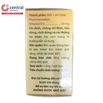 [CHÍNH HÃNG] Thuốc Phytok 2ml: phòng và điều trị xuất huyết
