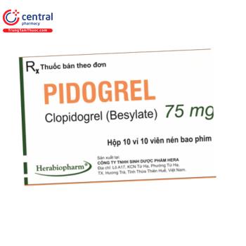 Thuốc Pidogrel phòng ngừa và điều trị thuyên tắc huyết khối