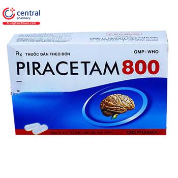 Thuốc Piracetam 800 DHG điều trị rối loạn thần kinh trung ương