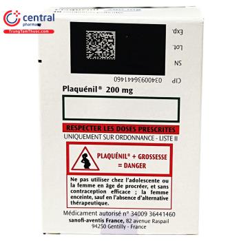 [CHÍNH HÃNG] Thuốc Plaquenil 200mg - điều trị ký sinh trùng sốt rét