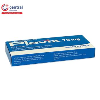 Thuốc Plavix 75mg dự phòng biến cố huyết khối do xơ vữa động mạch
