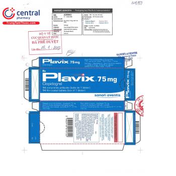 Thuốc Plavix 75mg dự phòng biến cố huyết khối do xơ vữa động mạch
