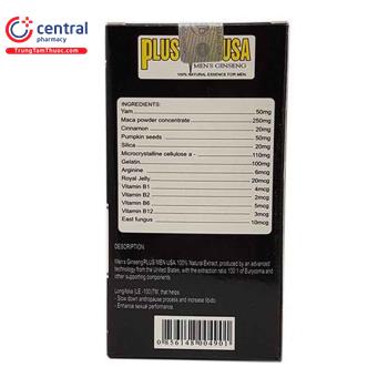 [CHÍNH HÃNG] Thuốc Plus Men USA tăng cường thể lực, sinh lý phái mạnh