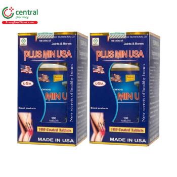 Thuốc Plus Min Usa hỗ trợ giảm đau xương khớp và cải thiện vận động