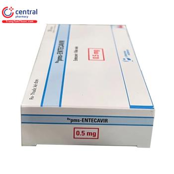 Thuốc Pms-Entecavir 0.5mg kháng virus, điều trị viêm gan B (HBV)