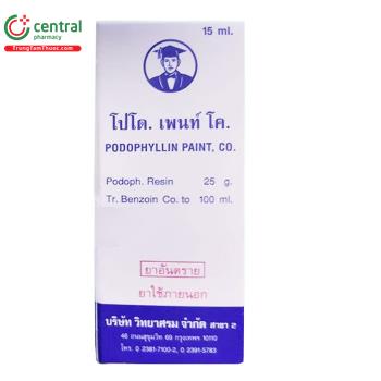 Thuốc Podophyllin 25 điều trị mụn cơm, mụn cóc, tình trạng sùi mào gà
