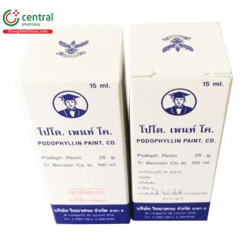 Thuốc Podophyllin 25 điều trị mụn cơm, mụn cóc, tình trạng sùi mào gà