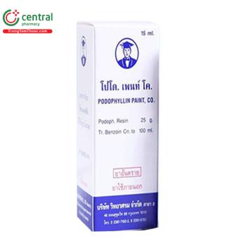 Thuốc Podophyllin 25 điều trị mụn cơm, mụn cóc, tình trạng sùi mào gà