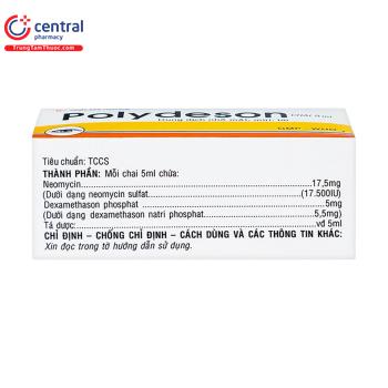 [CHÍNH HÃNG] Thuốc nhỏ mắt, mũi, tai Polydeson 5ml - điều trị nhiễm khuẩn