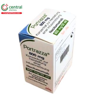 Thuốc Portrazza 800mg trị ung thư phổi không tế bào nhỏ dạng vảy.