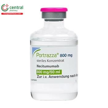Thuốc Portrazza 800mg trị ung thư phổi không tế bào nhỏ dạng vảy.