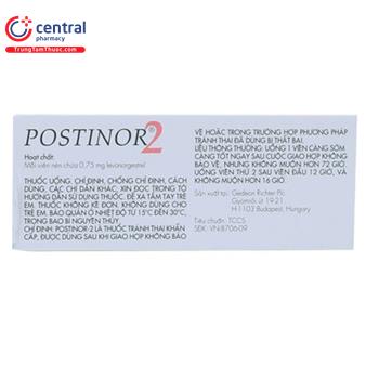 Thuốc tránh thai khẩn cấp Postinor 2: Cách dùng – liều dùng