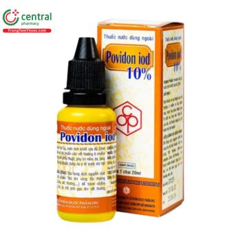 Povidon Iod 10% OPC 20ml sát khuẩn các vết thương trên da, niêm mạc