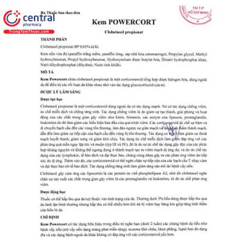[CHÍNH HÃNG] Thuốc Powercort - kem bôi điều trị vẩy nến, eczema