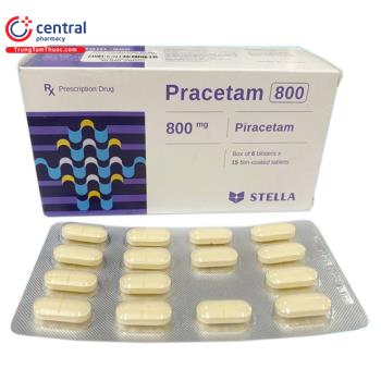 [CHÍNH HÃNG] Thuốc Pracetam 800 Stella trị chứng giật rung cơ