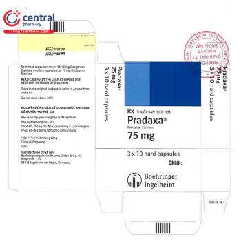 [CHÍNH HÃNG] Thuốc Pradaxa 75mg - Thuốc phòng ngừa đột quỵ