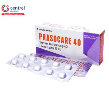 Thuốc Prasocare 40 điều trị viêm loét dạ dày, trào ngược dạ dày