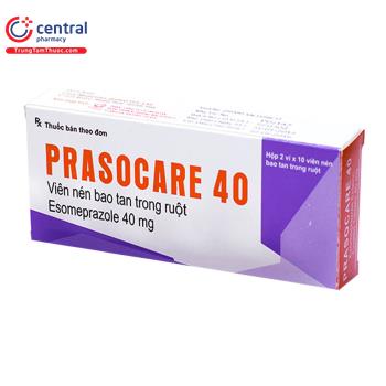 Thuốc Prasocare 40 điều trị viêm loét dạ dày, trào ngược dạ dày