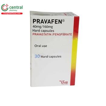 Thuốc trị mỡ máu Pravafen 40mg/160mg có giá bao nhiêu?