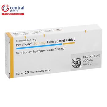 Thuốc Praxilene 200mg: chỉ định, liều dùng, giá bán