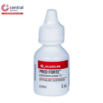 [CHÍNH HÃNG] Thuốc nhỏ mắt Pred Forte 5ml: chỉ định, lưu ý sử dụng